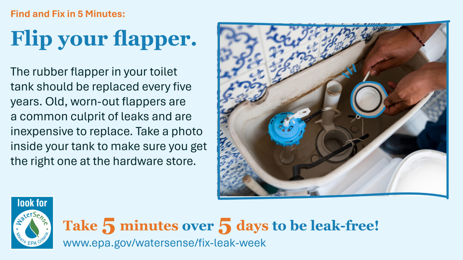Fix a Leak Week Resources – WaterSense - Alliance for Water Efficiency